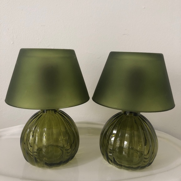 Accents | Vintage Pair Of Mcm Avocado Candle Lights | Poshmark
